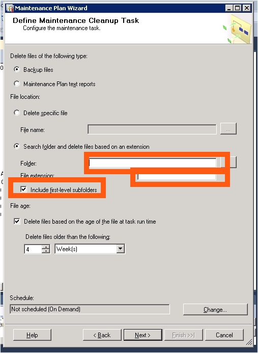 error number -1073548784 on MS SQL 2012 executing maintenance subplan command